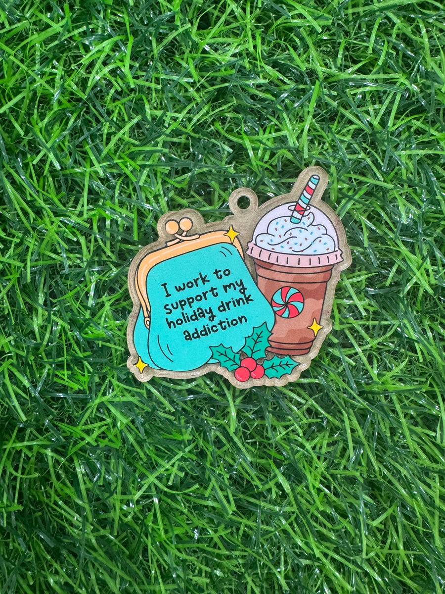 Holiday Drink Addiction Acrylic Blank & Decal Set – SG Designs By Danielle