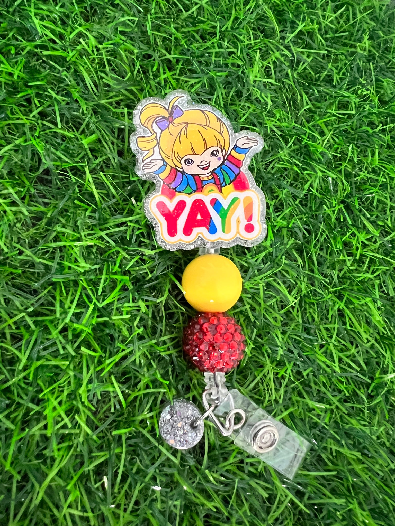 Rainbow YAY Retractable Badge Reel – SG Designs By Danielle