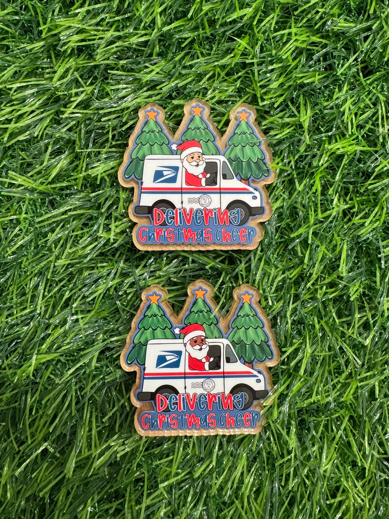 Delivering Christmas Cheer Postal Truck Acrylic Blank & Decal Set Coll ...